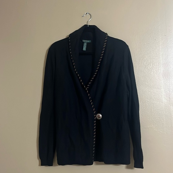 Lauren Ralph Lauren | Sweaters | Lauren Ralph Lauren Sweater Szxl Linen Blend Shawl Collar ...